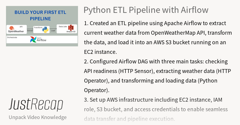 How To Build And Automate A Python Etl Pipeline With Airflow On Aws Ec2