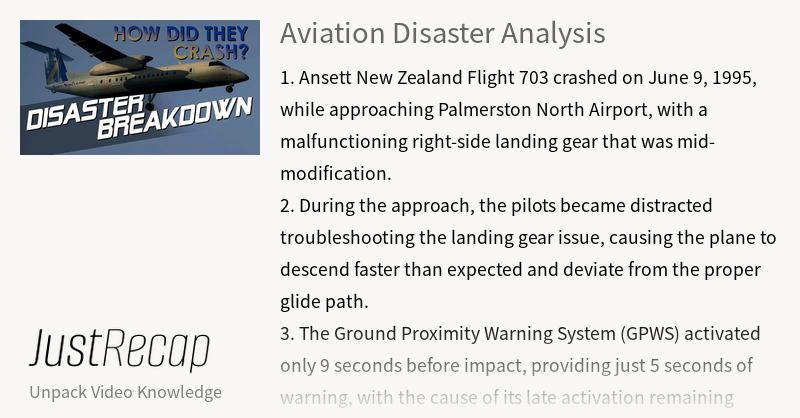 Cockpit Distractions Leading to Fatal Crash (Ansett New Zealand Flight ...