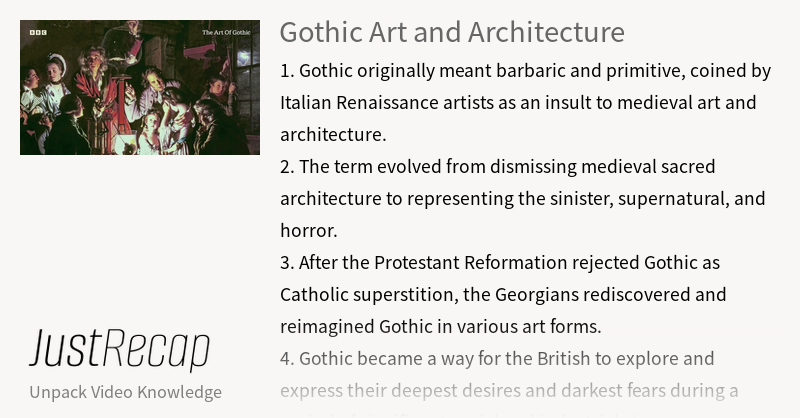 The Art of Gothic | BBC Select · JustRecap