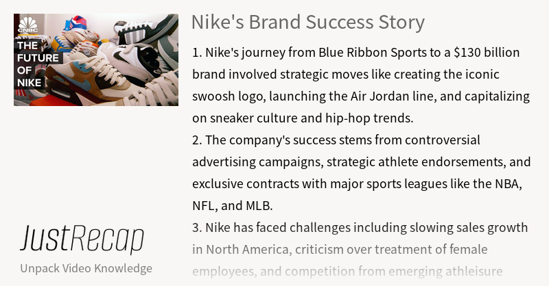 How Nike Became The Most Powerful Brand In Sports · JustRecap