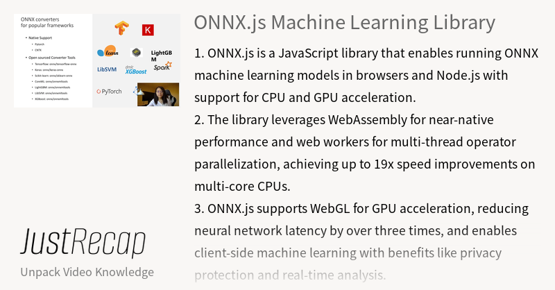 Onnxjs A Javascript Library To Run Onnx Models In Browsers And Node